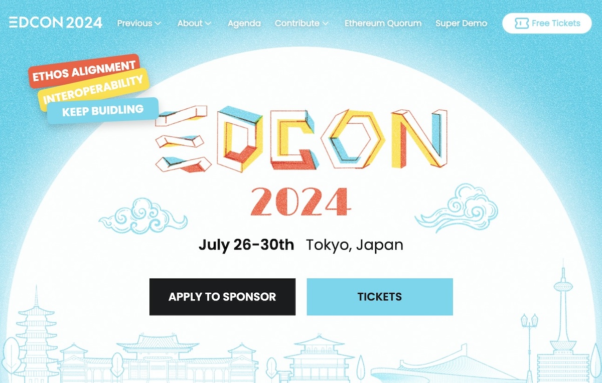 イーサリアム開発者会議「EDCON2024」、代々木競技場で開催──チケット完全無料化を発表 | CoinDesk JAPAN（コインデスク・ジャパン）